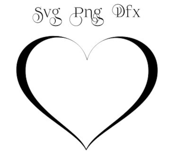 Herz Umriss SVG SVG Umriss Herz Liebe T-Shirt | Etsy Österreich