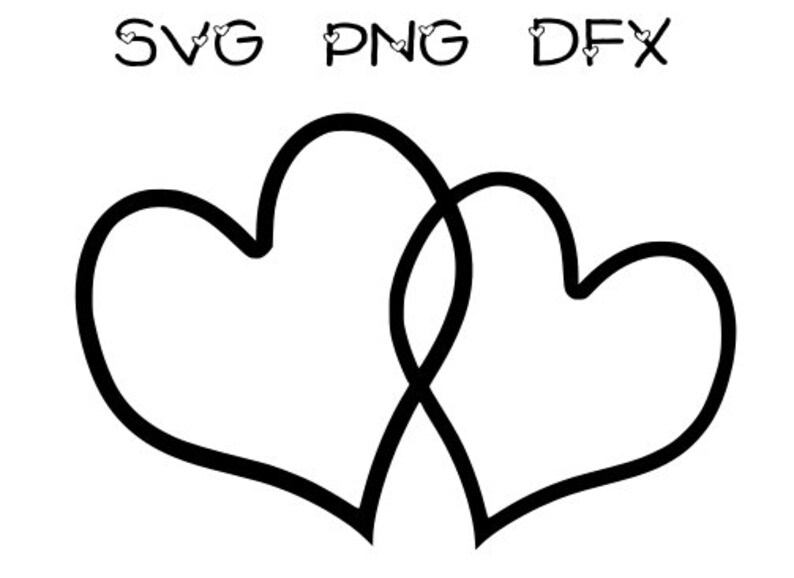Hearts SVG SVG Hearts Together Romance Relationship Overlap Intermingle ...