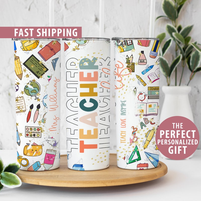 Personalized Teacher Cup - Etsy