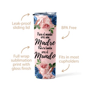 Madre Gift for Spanish Mom for Mothers Day Gift, Madre Tumbler, Regalo ...