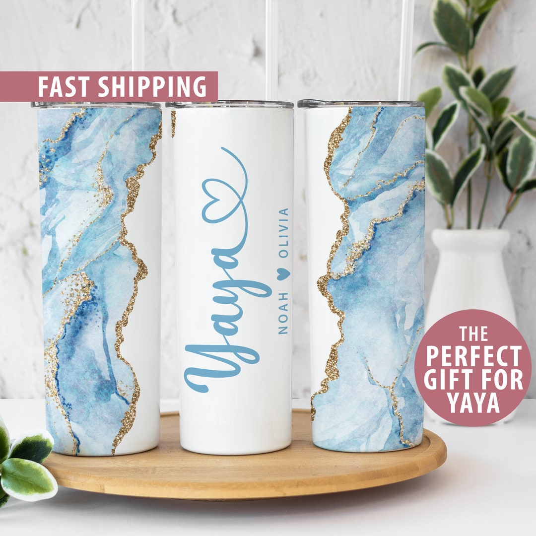 Personalized Yaya Tumbler Gift for Yaya Gift From Grandkids for Mothers ...