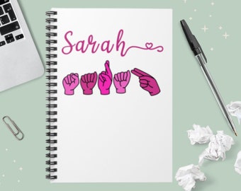 ASL Flip Coffee & Tea Spiral Notebook - Etsy