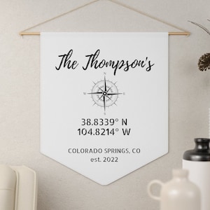 GPS Coordinates Sign, Latitude longitude Sign, Housewarming Gift ...