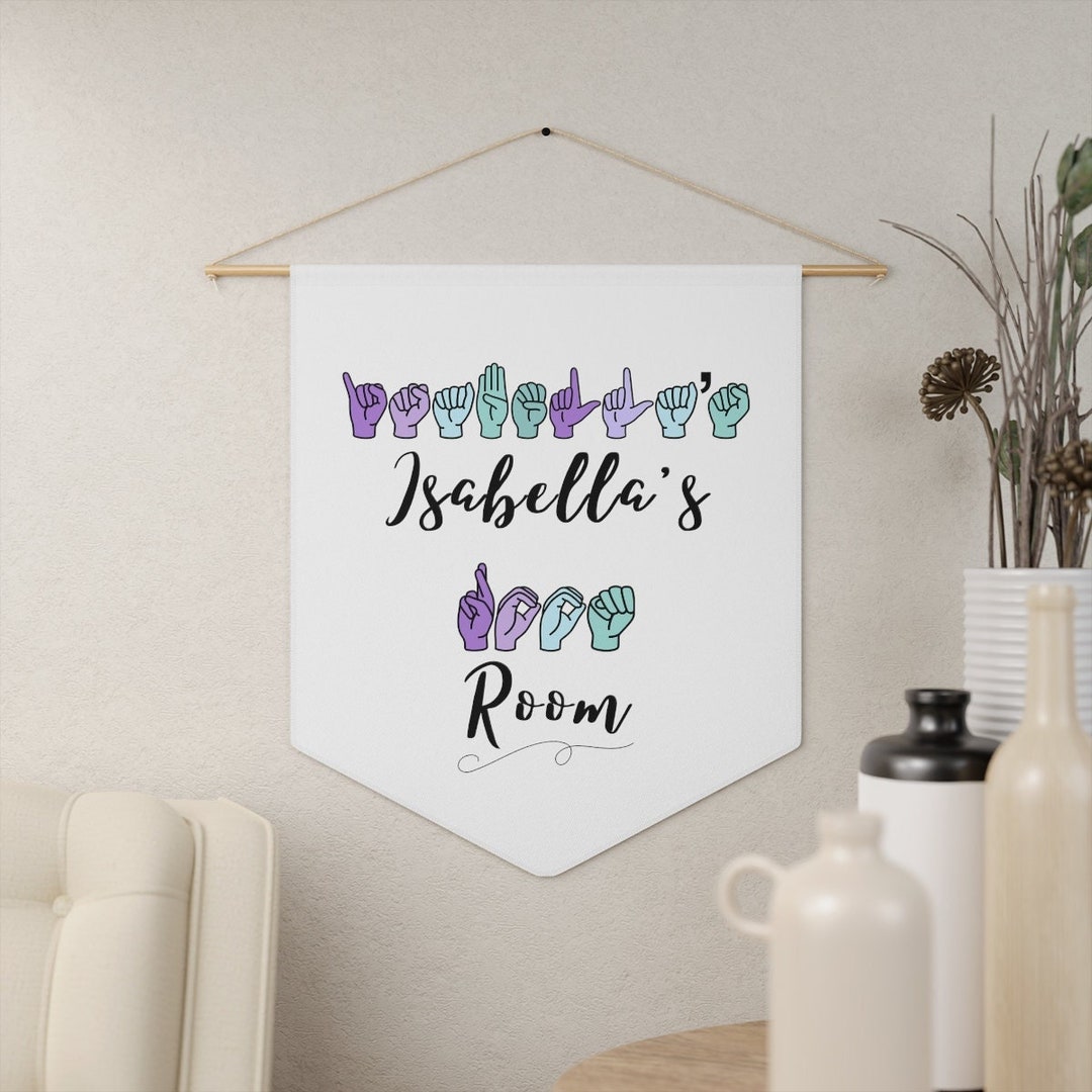 ASL Name Sign, ASL Poster, Sign Language Gift - Etsy