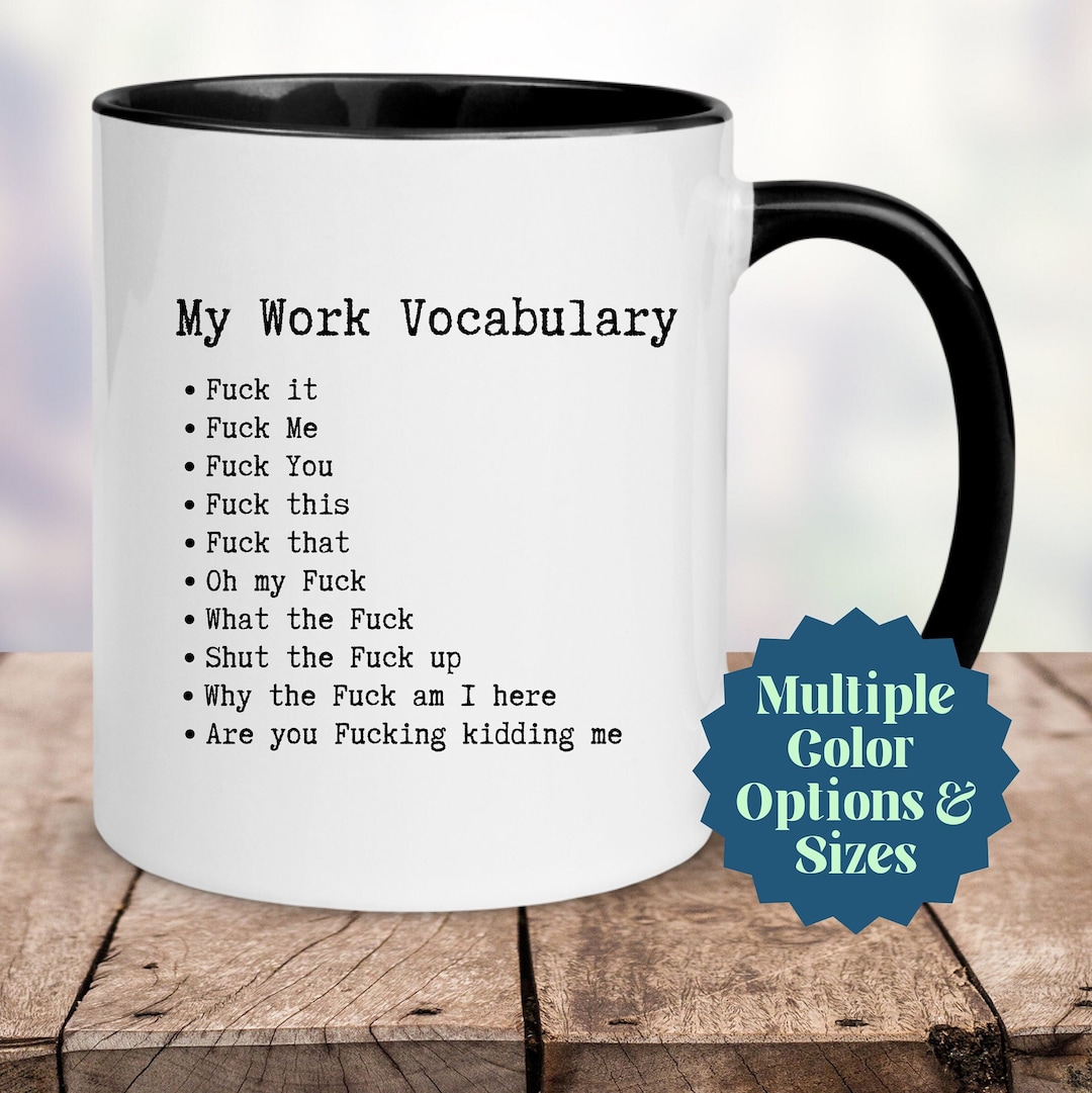F It Mug Adult Humor Mug Office Humor Mug Swear Mug My - Etsy