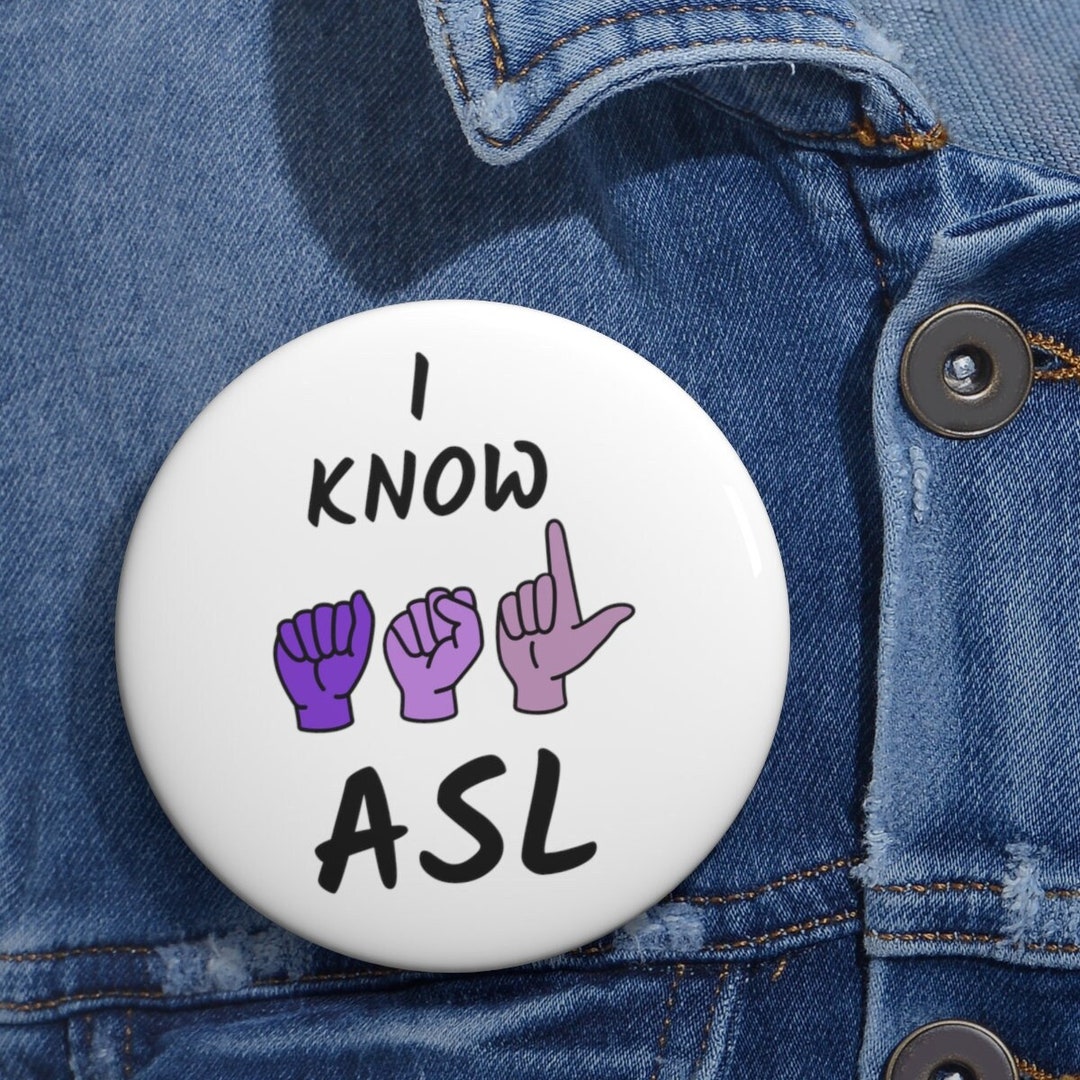 ASL Pin, ASL Interpreter Badge, ASL Gifts - Etsy