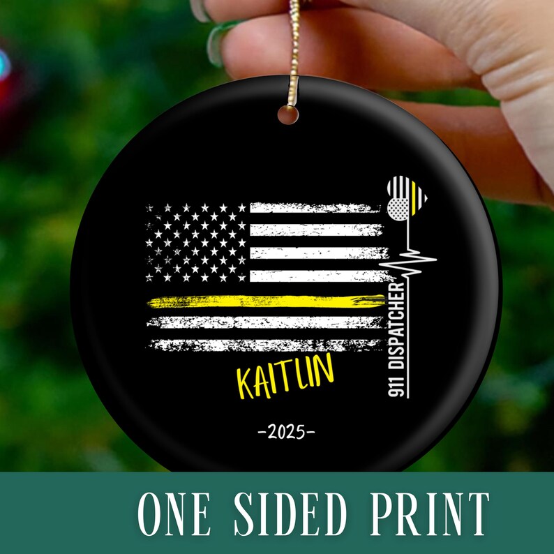 911 Dispatcher Gift Ornament, Personalized Dispatcher Ornament, 911 ...