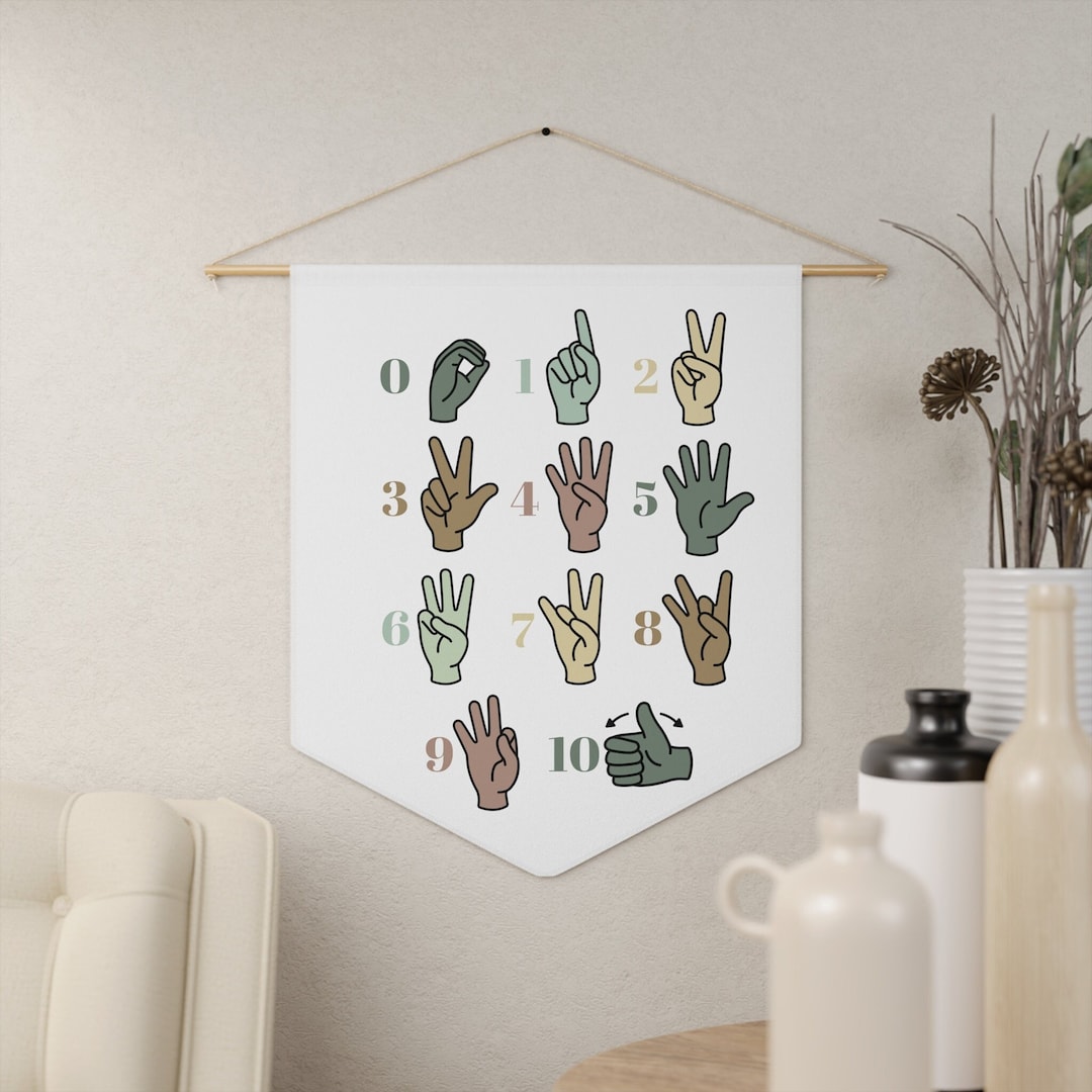ASL Numbers, ASL Classroom Decor, ASL Gifts - Etsy