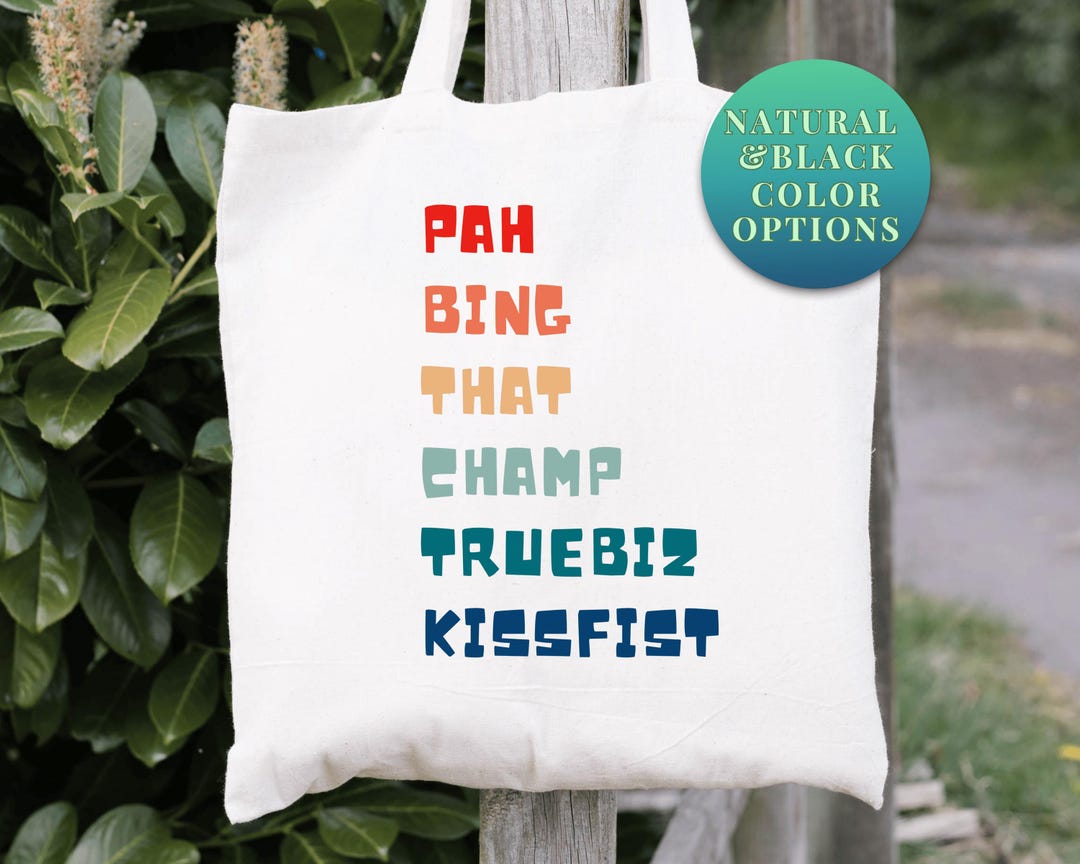 ASL Slang Tote Bag, Sign Language Slang Tote Bag, ASL Gift, Sign ...