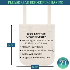ASL Tote Bag, ASL Gift, ASL Teacher, American Sign Language, Organic ...