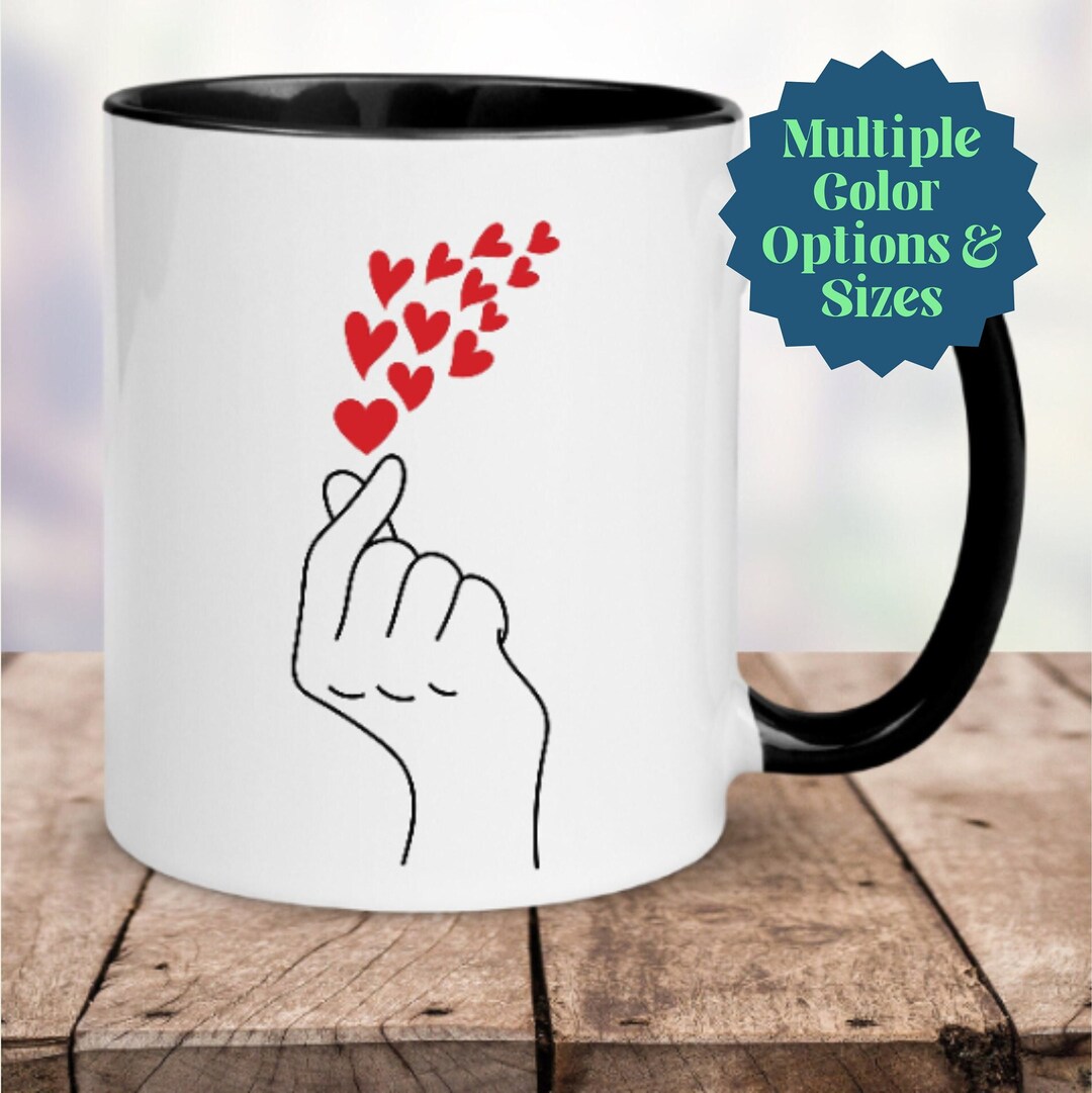 Finger Heart, Korean Finger Heart, Kpop Gifts for Fans, Cute Finger ...