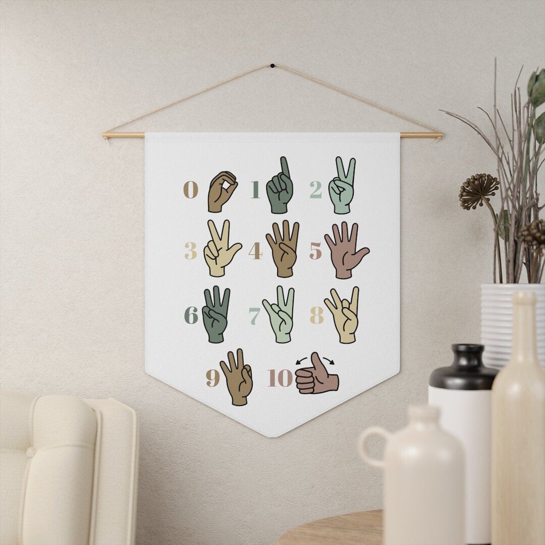 ASL Numbers ASL Classroom Decor ASL Gifts - Etsy