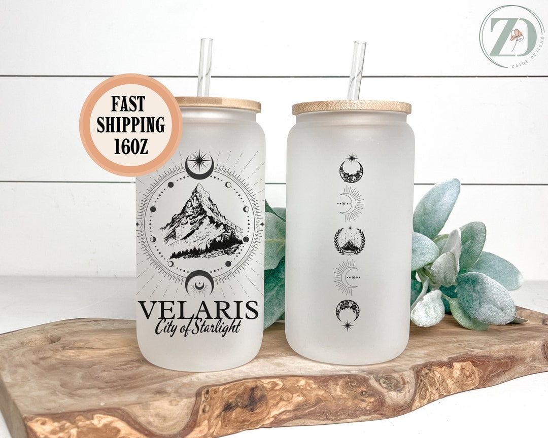 Velaris Glass Tumbler, Feyre's Tattoo Tumbler, City of Starlight Acotar ...
