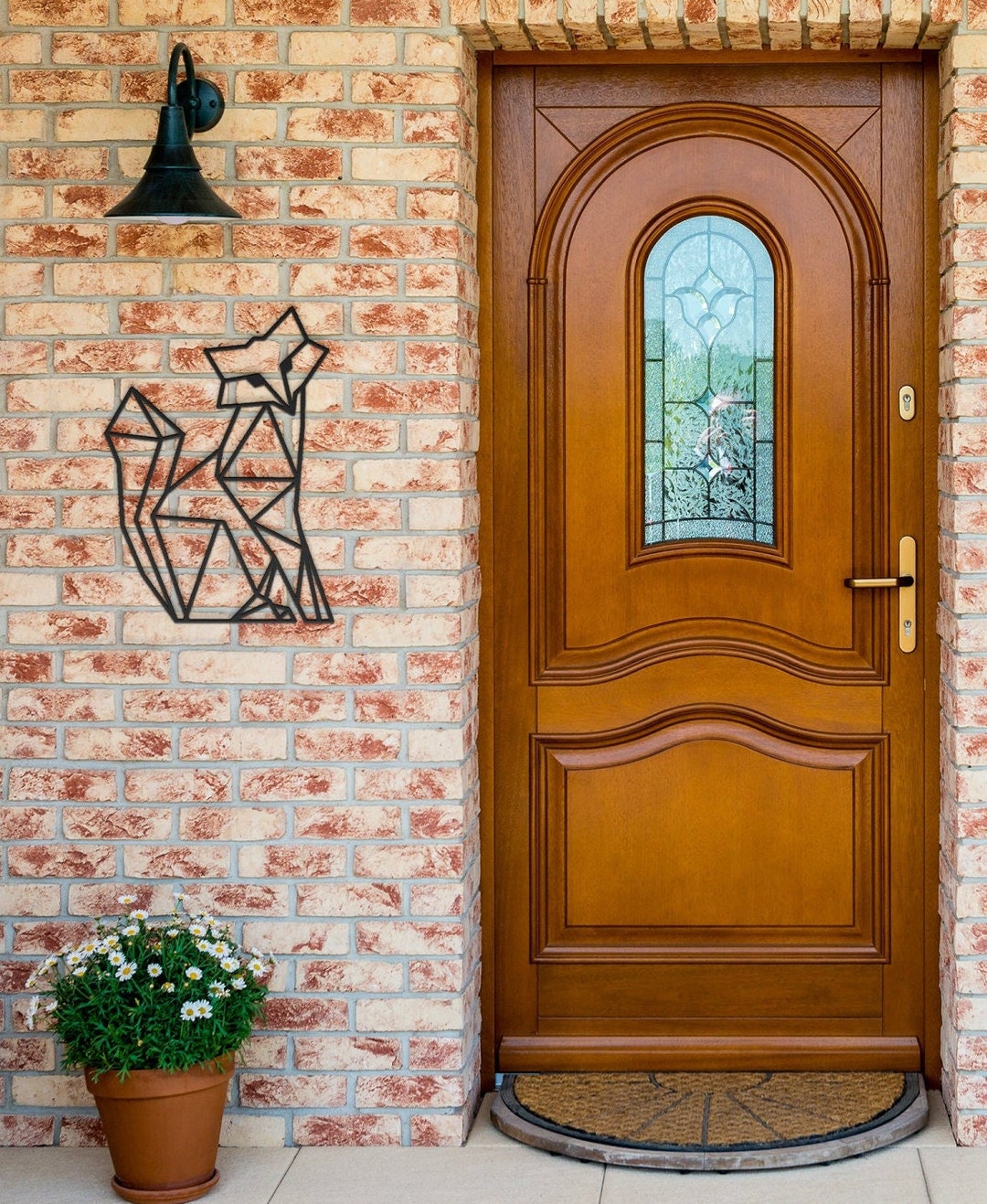 Metal Fox, Geometric Fox, Metal Wall Art - Etsy