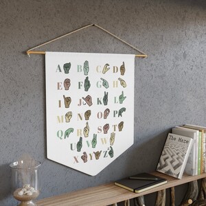 ASL Alphabet, ASL Classroom Decor, Sign Language Gift, ABC Wall Art. - Etsy
