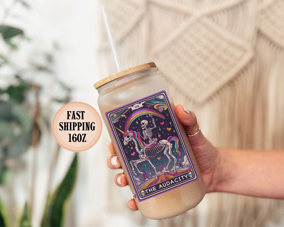 The Audacity Tarot Frosted Glass, Audacity Tarot Card Mug, the Audacity ...