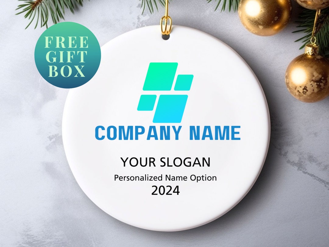 Company Logo Design Ornament, Personalized Business Logo Ornament ...