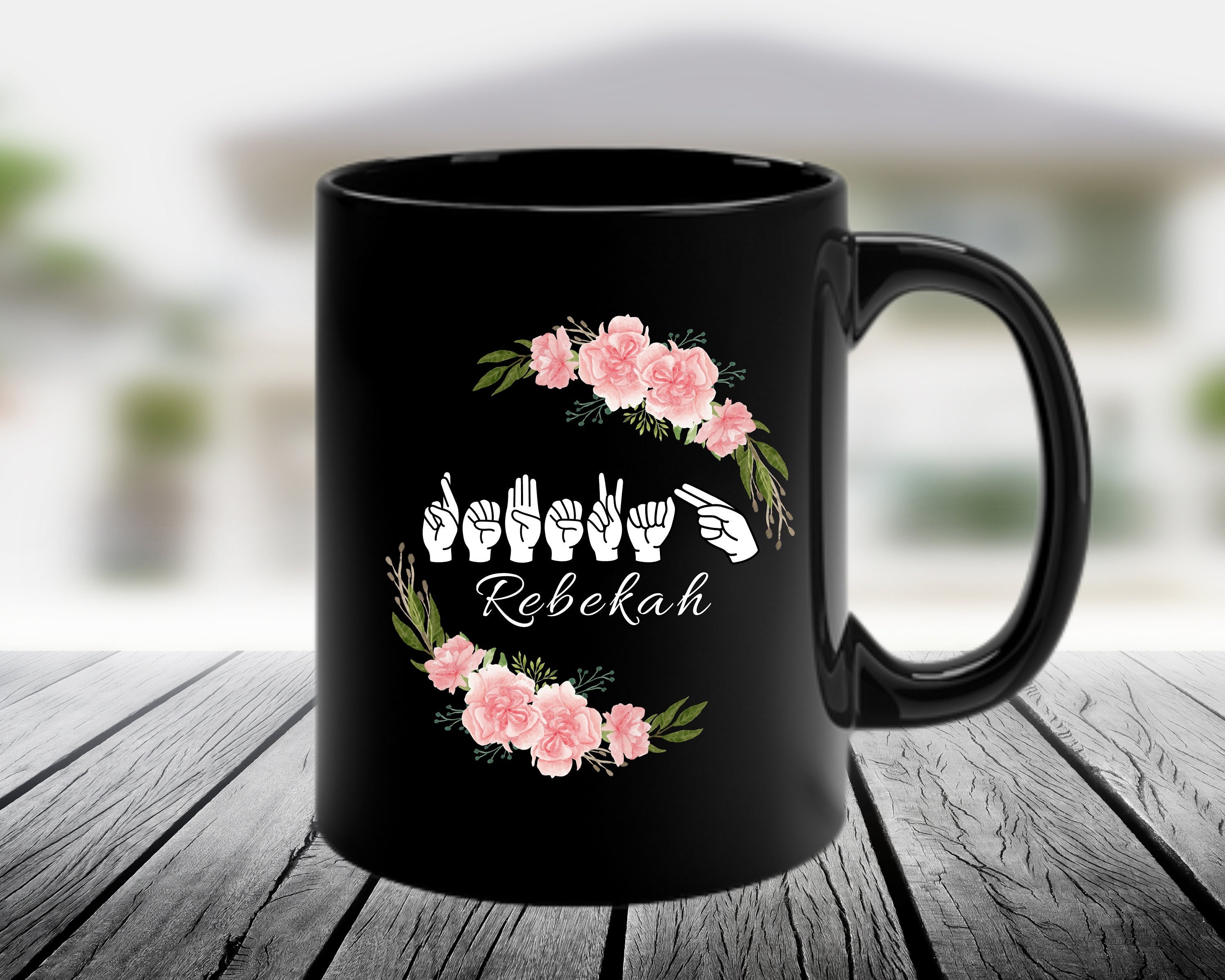 ASL Name Mug Sign Language Gifts ASL Cup - Etsy