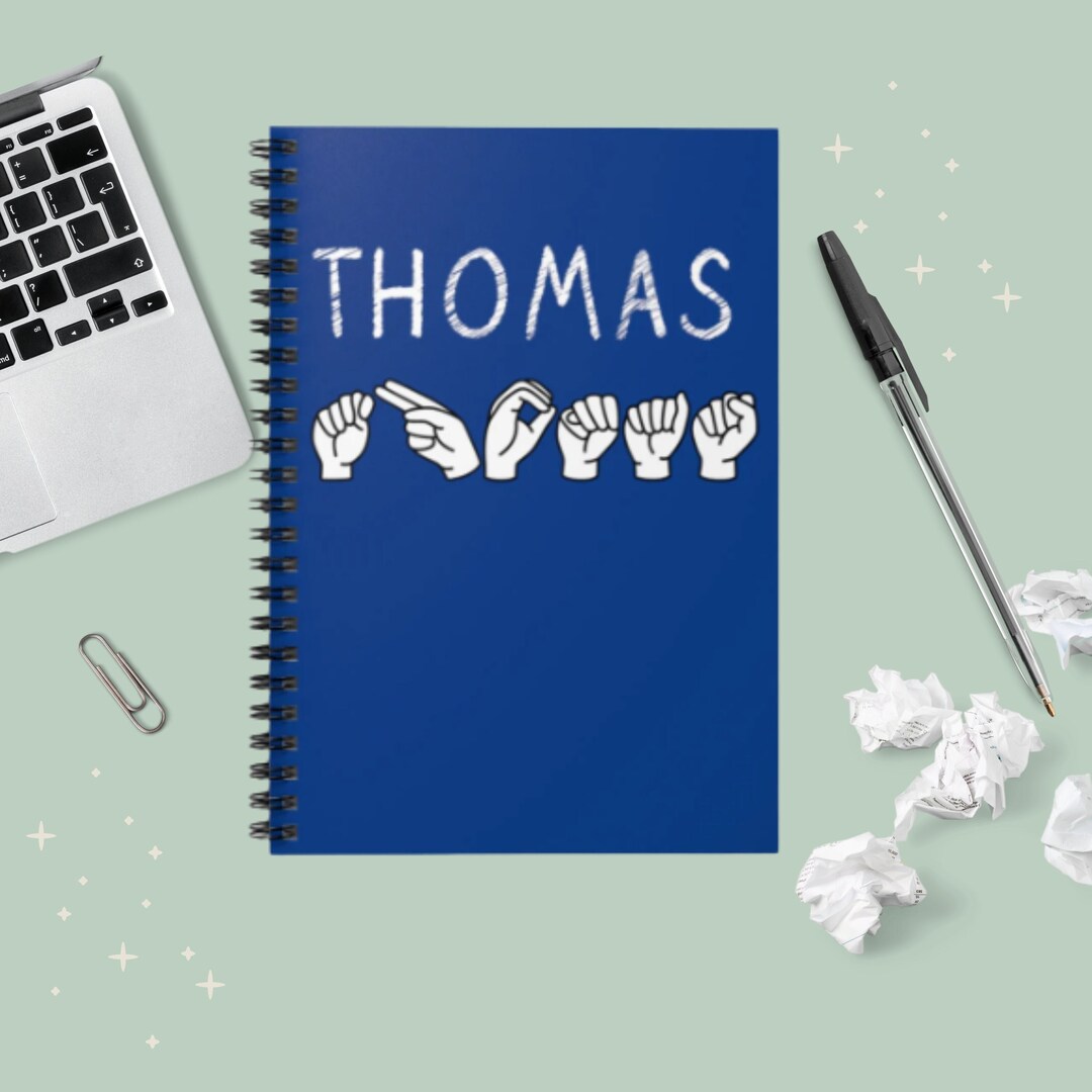 ASL Journal, Spiral Notebook Journal, Spiral Notebook Personalized, - Etsy