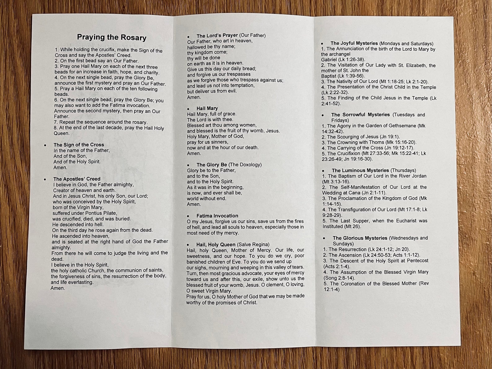 How to Pray the Holy Rosary - PDF - Instant Download- Catholic Rosary ...