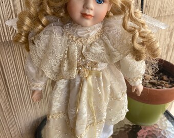 Antique Porcelain Doll Angel - Etsy