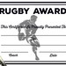 Rugby Certificate Instant Download / Rugby Award / Rugby Participation ...