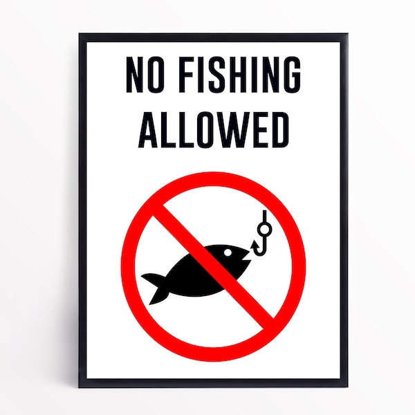 Funny Fishing Sign - Etsy