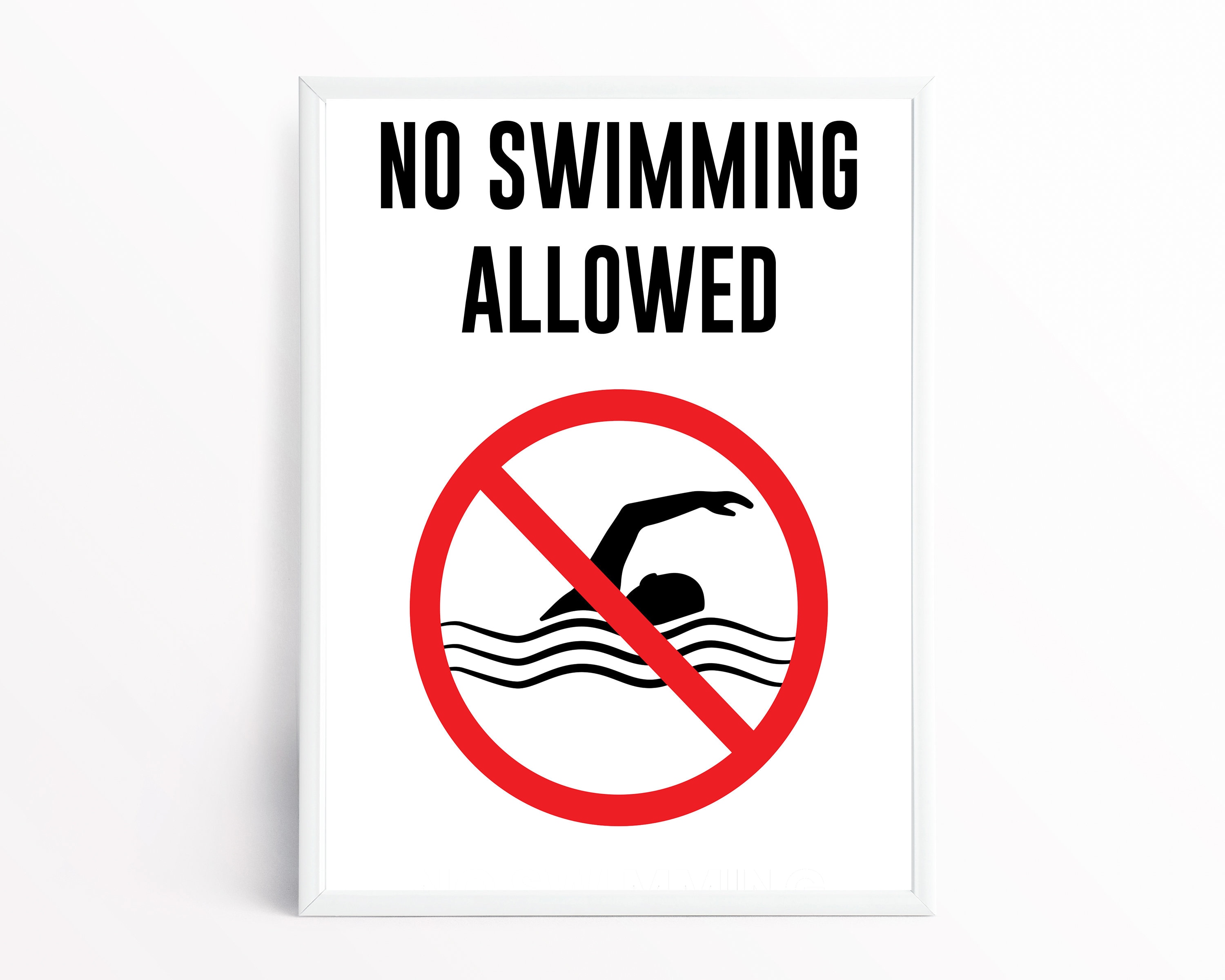 No Swimming, No Swimming Sign, No Swimming Allowed, Swimming Pool Sign ...