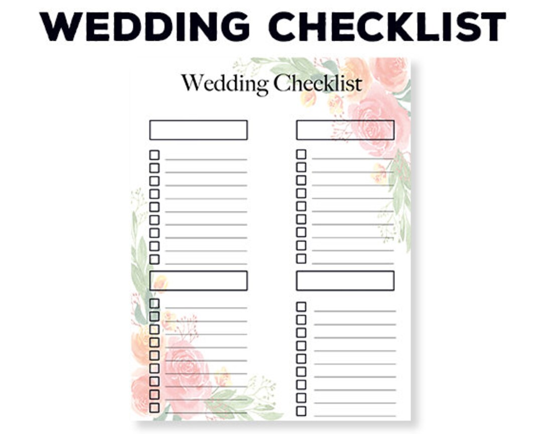 Wedding Checklist, Wedding Planning, Wedding Planner, Wedding Organizer ...