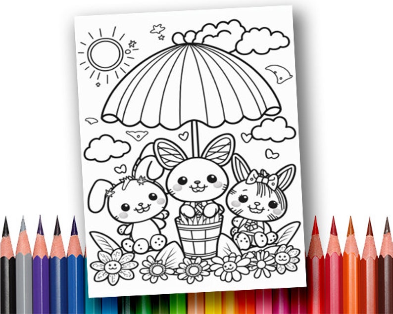 Printable Easter Coloring Pages for Kids Easter Activities - Etsy