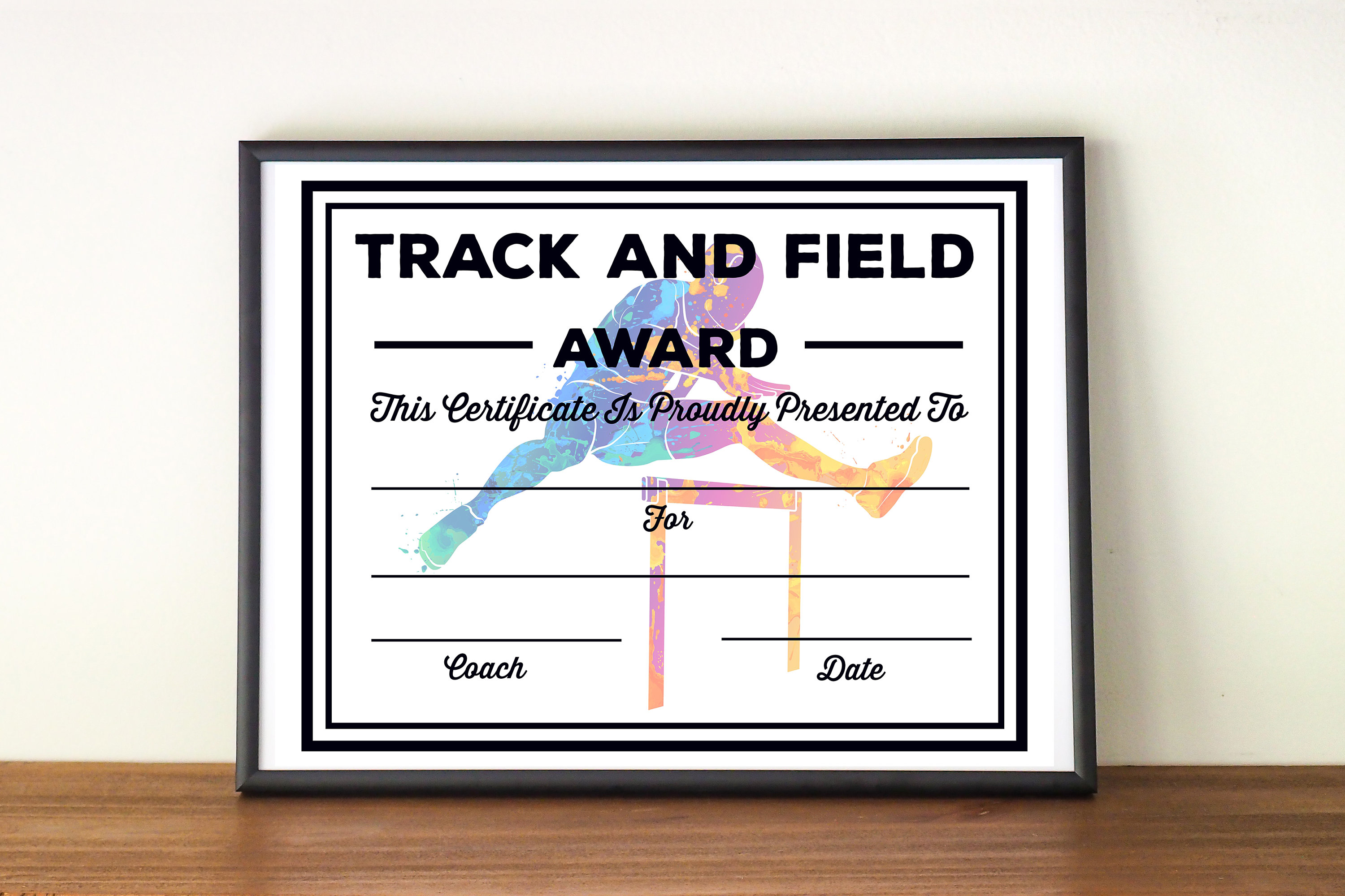 Track and Field Certificate Instant Download / Track and Field Awards ...
