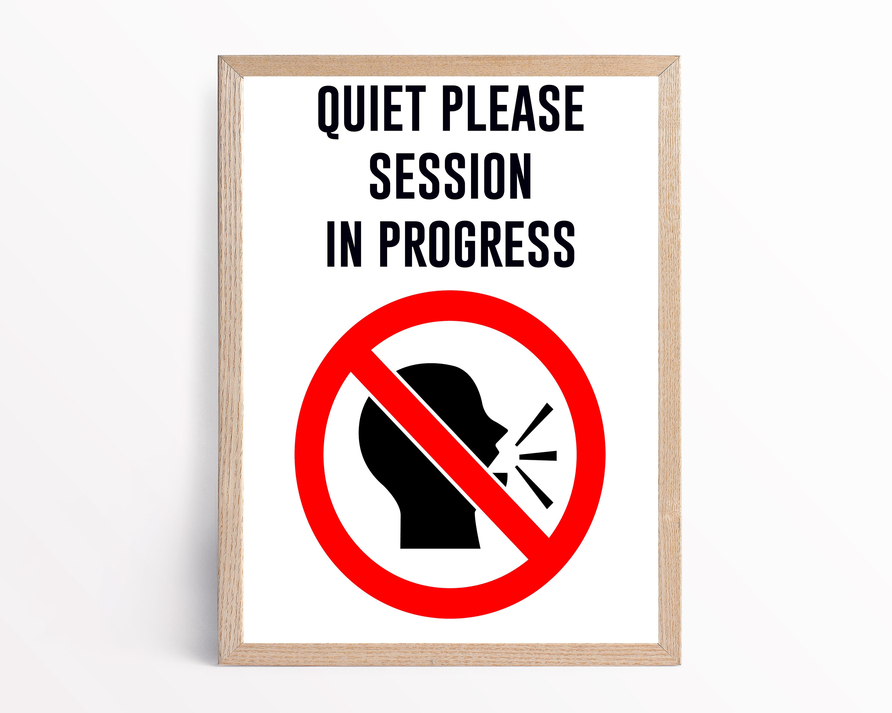 Quiet Please Sign, Do Not Disturb Sign, Silence Sign, Session in ...