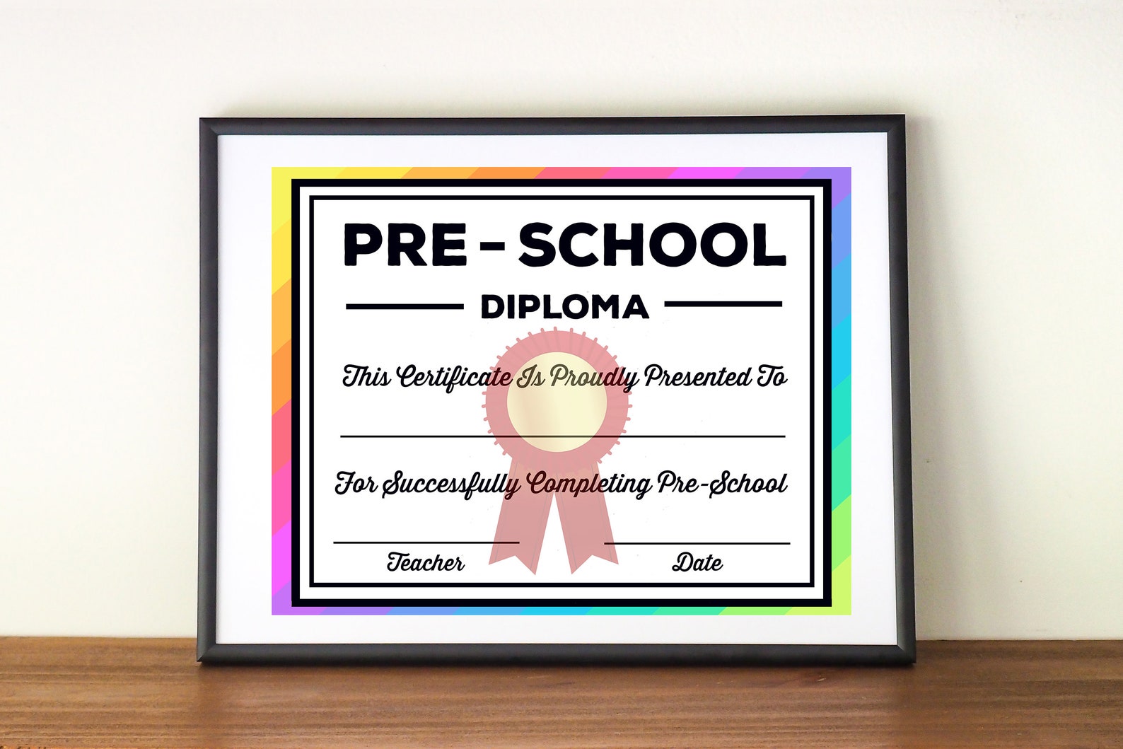 Preschool Diploma Preschool Graduation Diploma Pre School | Etsy