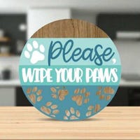 Pawprint Wreath/pawprint Decor - Etsy
