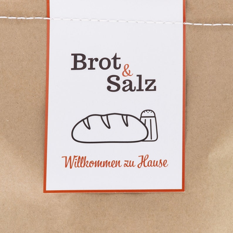 Einzugsgeschenk Brot und Salz - Einzug / Umzug / Einweihung / Geschenk ...