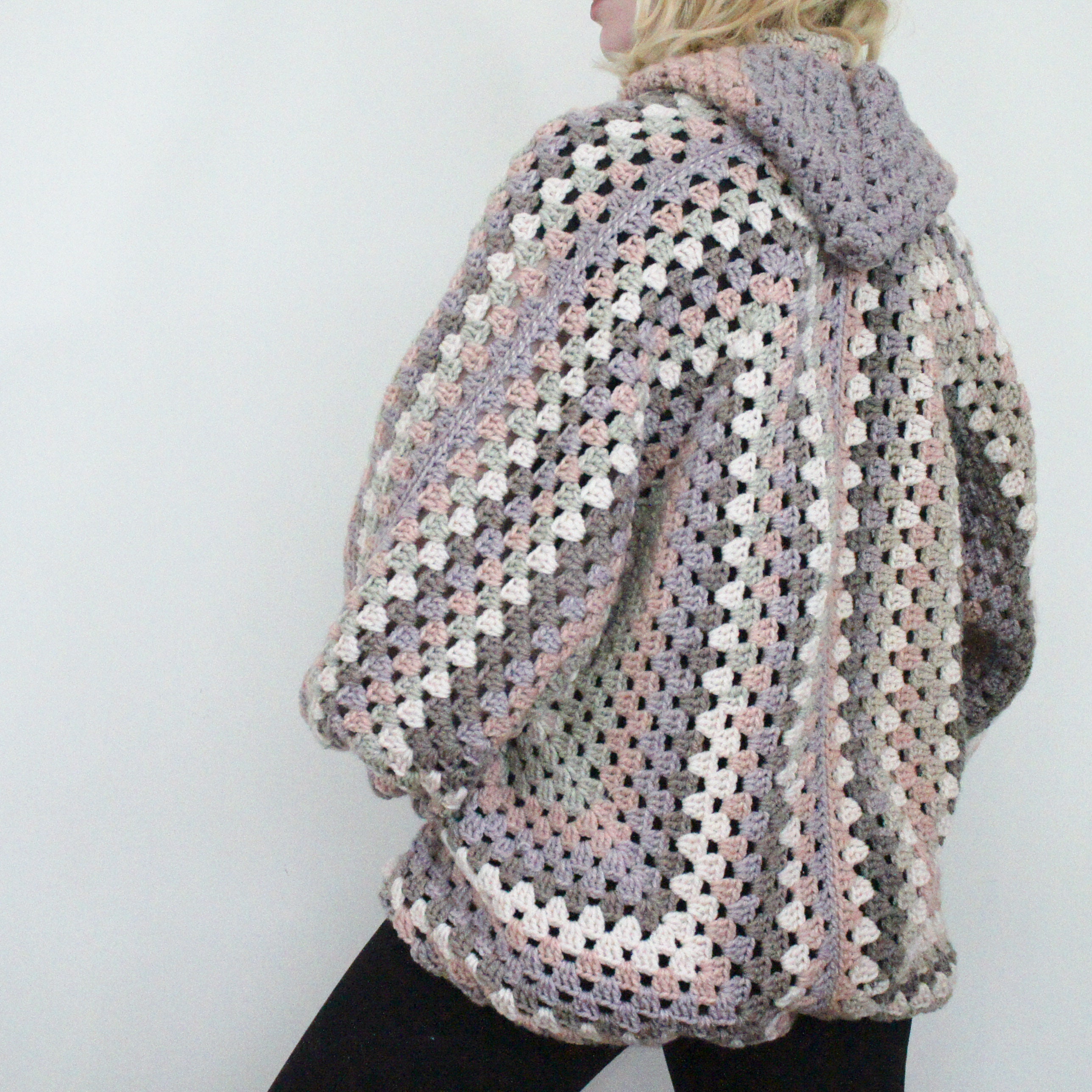 Crochet Pattern - Boho 70's Granny Square Hexagon Cardigan - Etsy