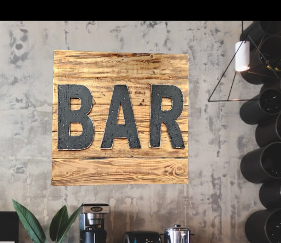 BAR SIGN DECOR Sign Bar Sign Home Bar Accessories Garden Bar - Etsy