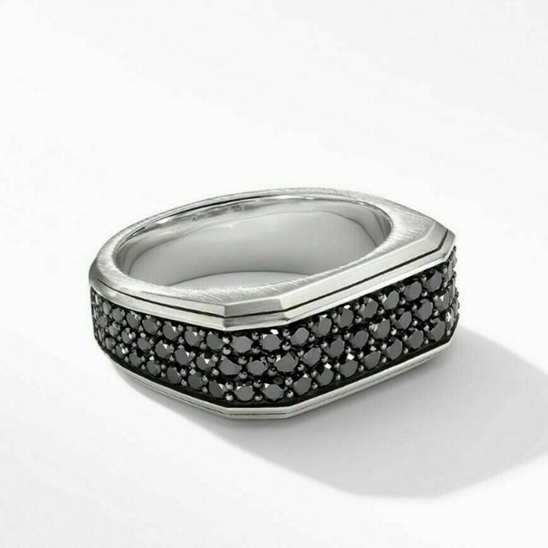Pave Black Diamonds - Etsy