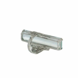 Large Aqua Blue Baguette and Round Cut CZ Stone Wedding Ring, 925 Silver Engagement Ring ...