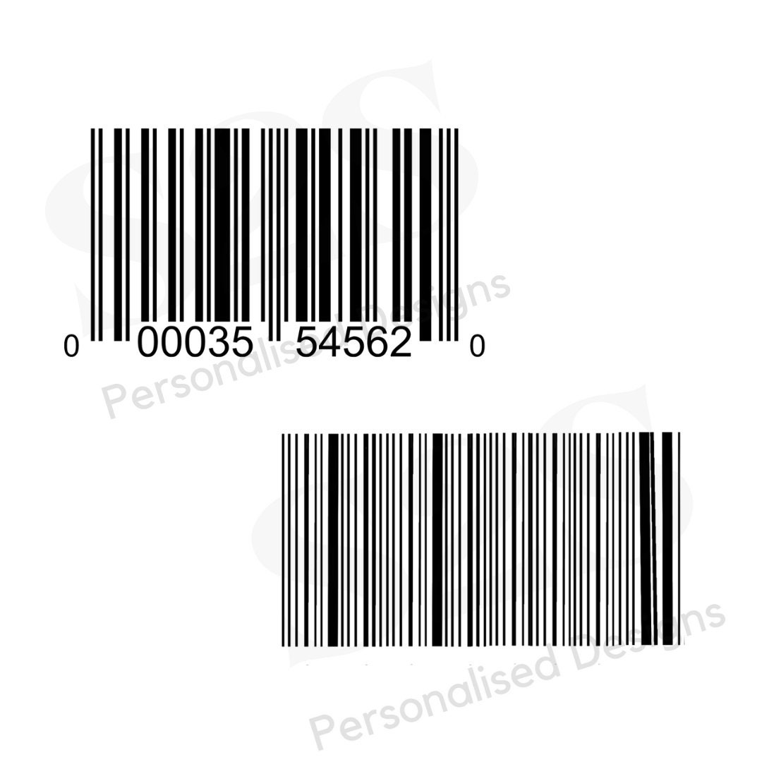 BARCODE SVG X2 With Numbers & Without, Bar Code Svg, Bar Code Cut File ...