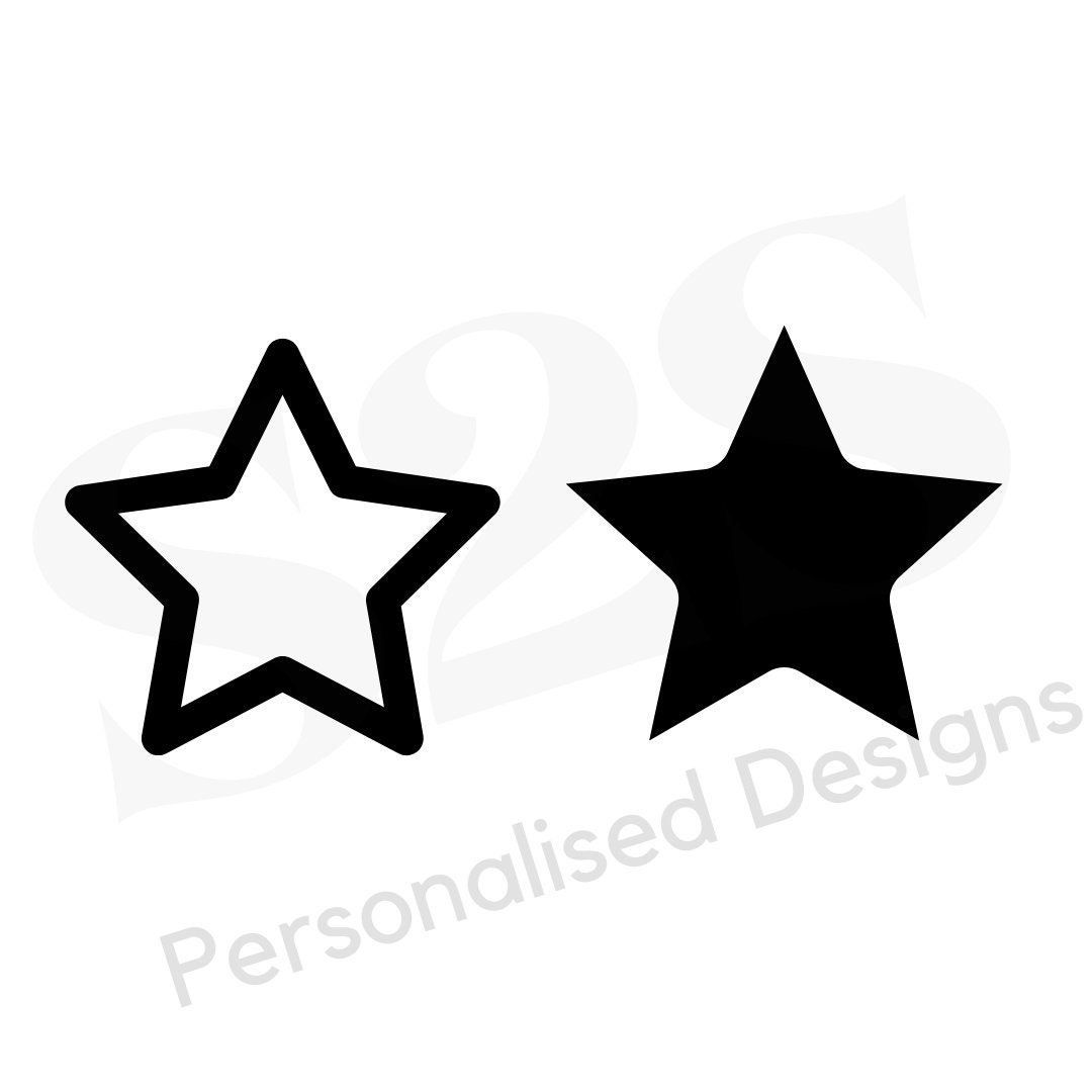 STAR & Star OUTLINE SVG, Bar Code Svg, Bar Code Cut File, Digital ...