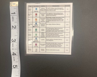 Lab Order of Draw - Etsy