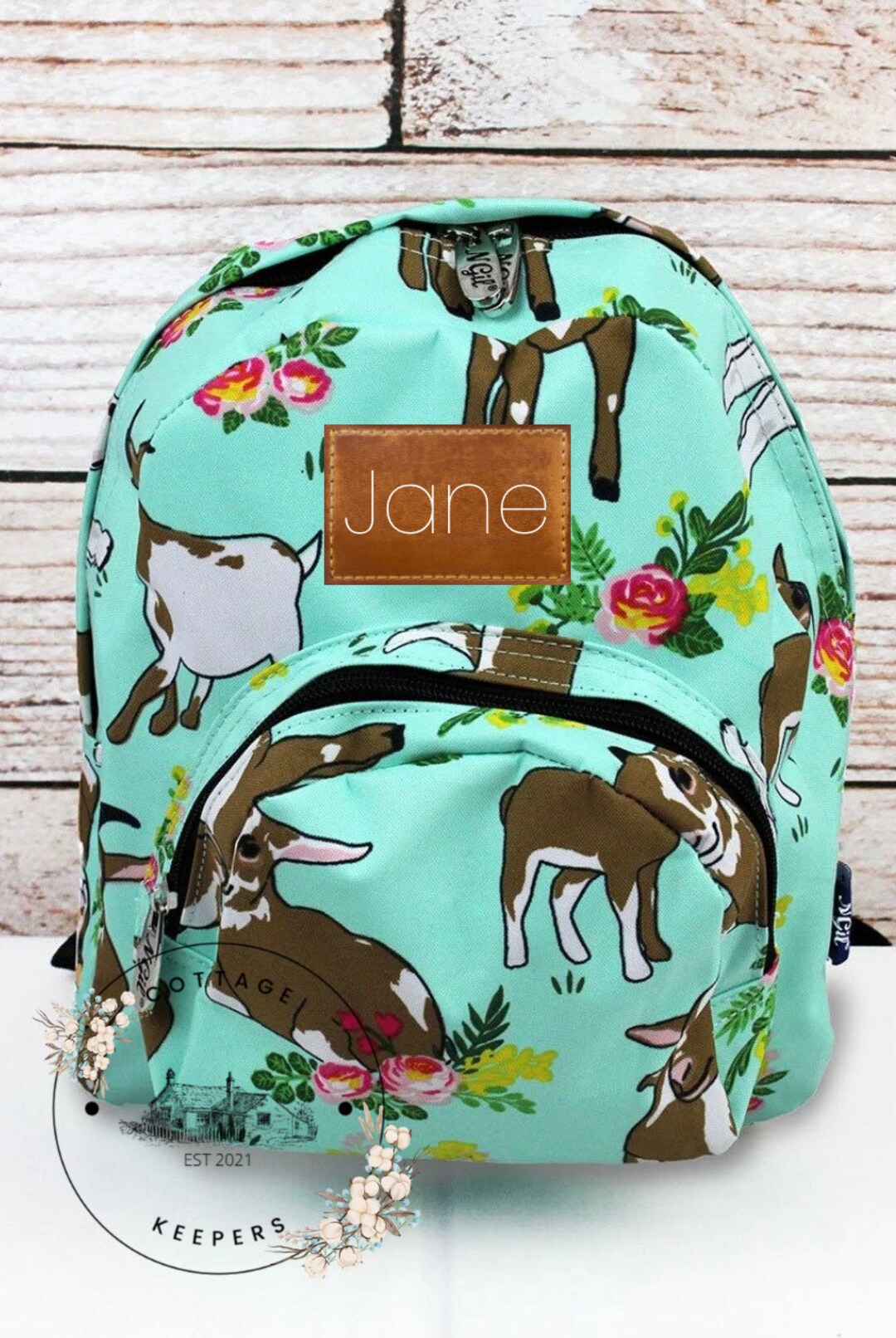 Personalized Goats Backpack for Little Girls Custom Toddler Backpack ...