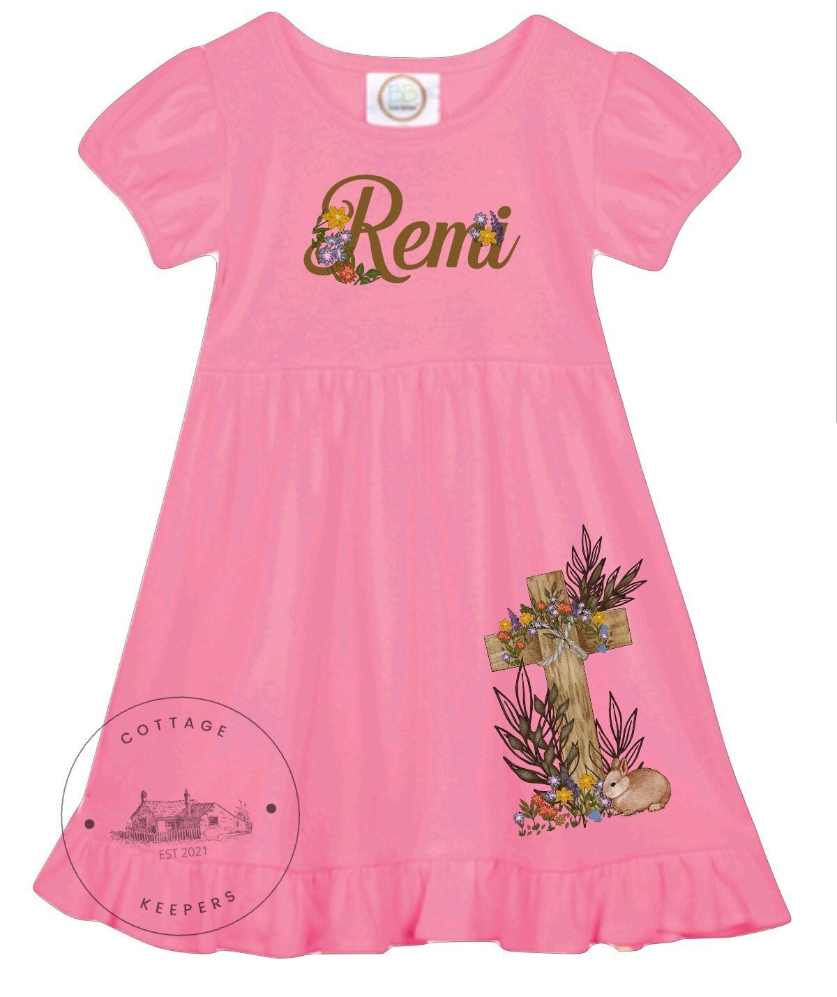 Personalized Girls Easter Dress, Religious Easter Dress, Little Girls ...