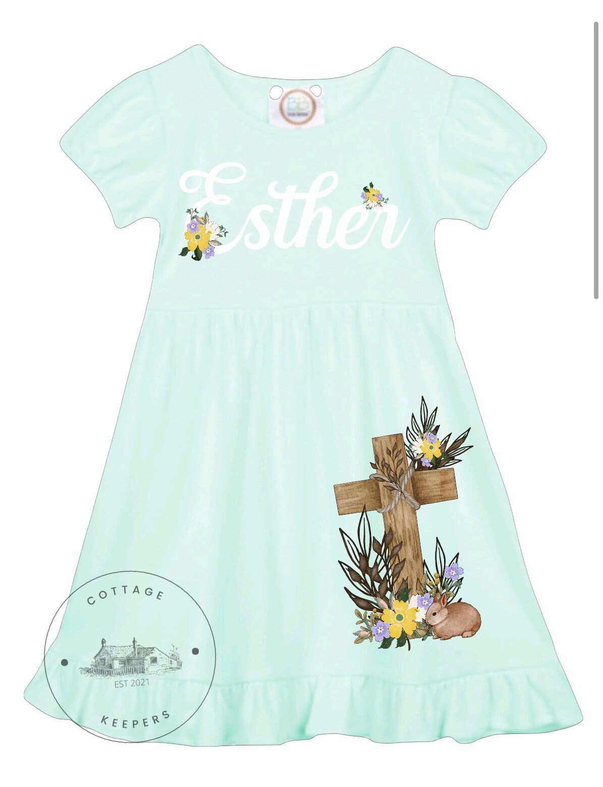 Personalized Girls Easter Dress, Religious Easter Dress, Little Girls ...