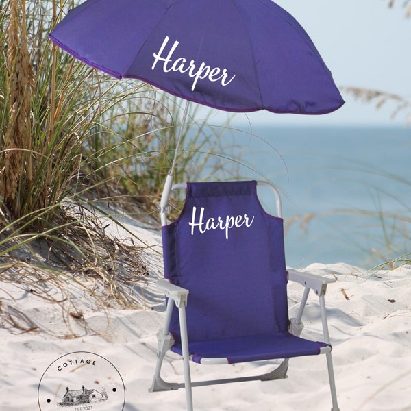 Personalized Kids Beach Camping Chair - Etsy