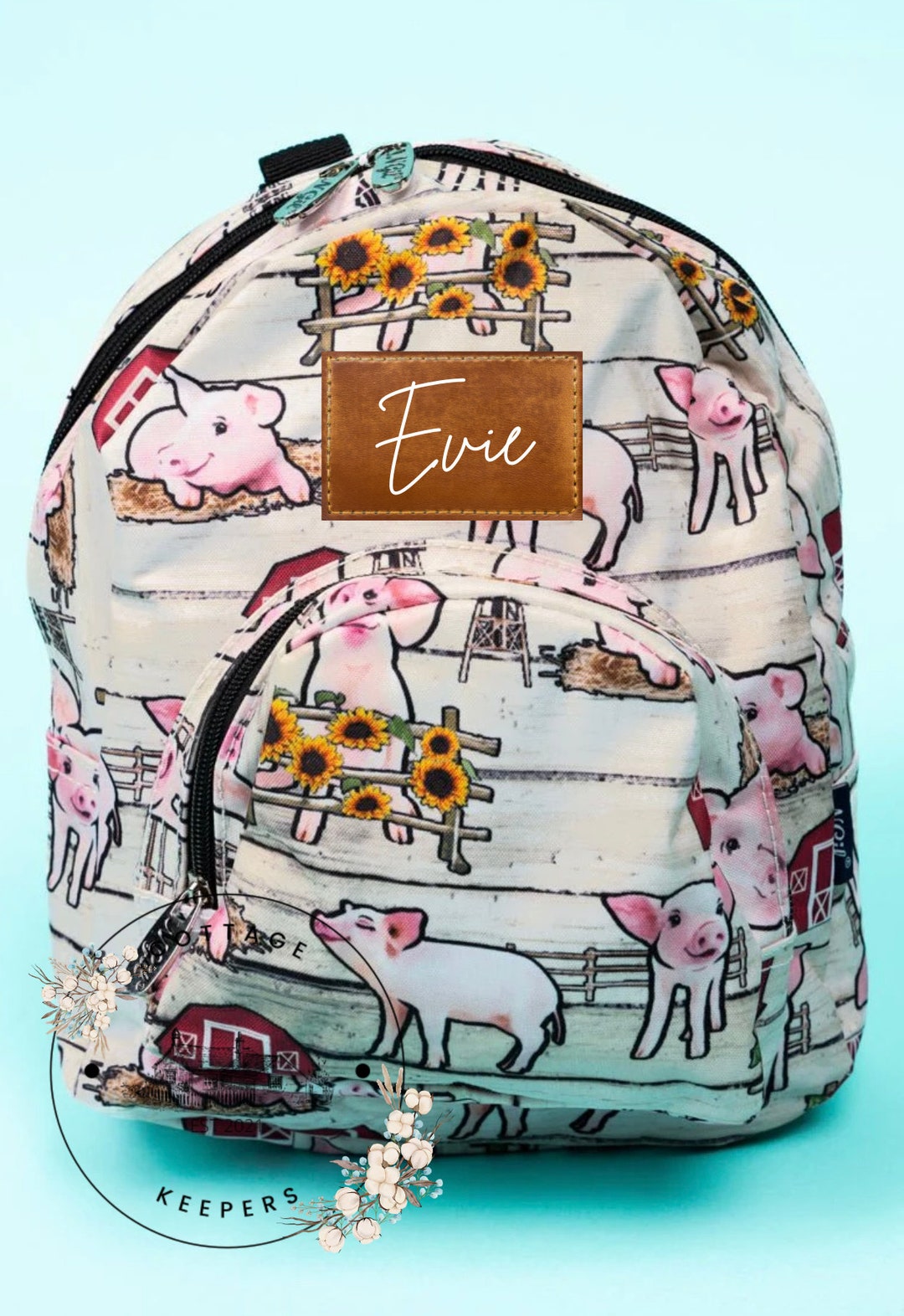 Personalized Piggy Backpack for Little Girls Custom Toddler Backpack ...