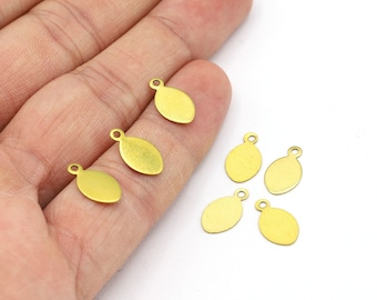 Long Tear Drop Embellishment Gold/white Gold Charms 4x37mm Set - Etsy