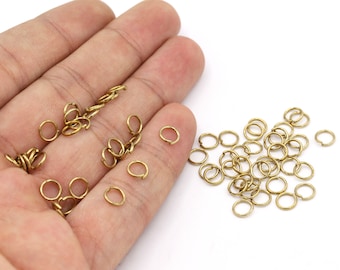 Brass 4x25 Jump Rings Brass Open Jump Rings Raw Brass Jump Ring ...