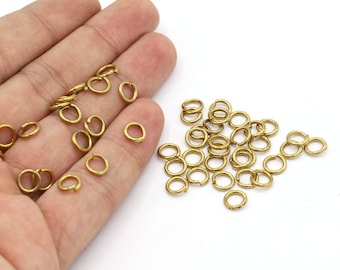 Brass Open Jump Rings 1.2x8mm Raw Brass Open Jump Rings - Etsy